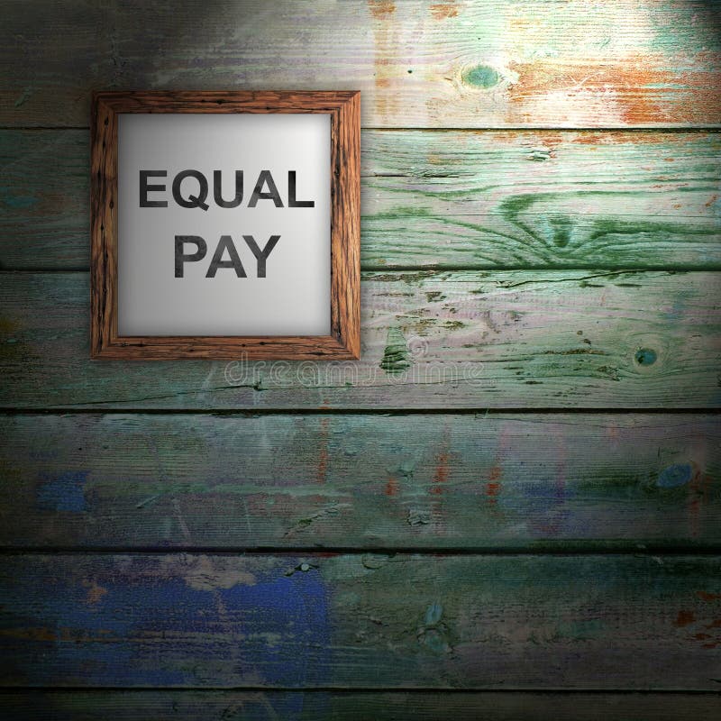 White Sheet of Paper with the Text EQUAL PAY. Gender Equality Concept ...