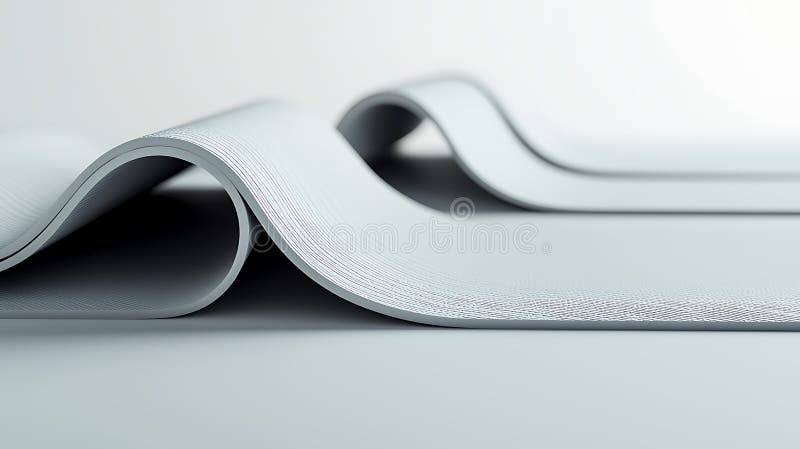 A White Sheet of Paper with a Wave Pattern on it Stock Photo - Image of ...