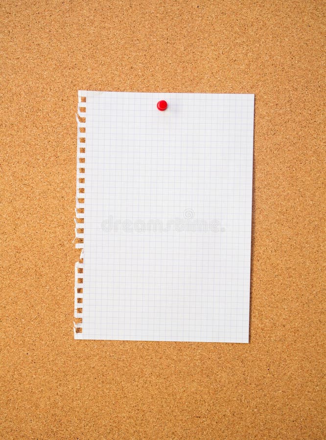 Cork Pin Board on White Background Stock Image - Image of natural ...