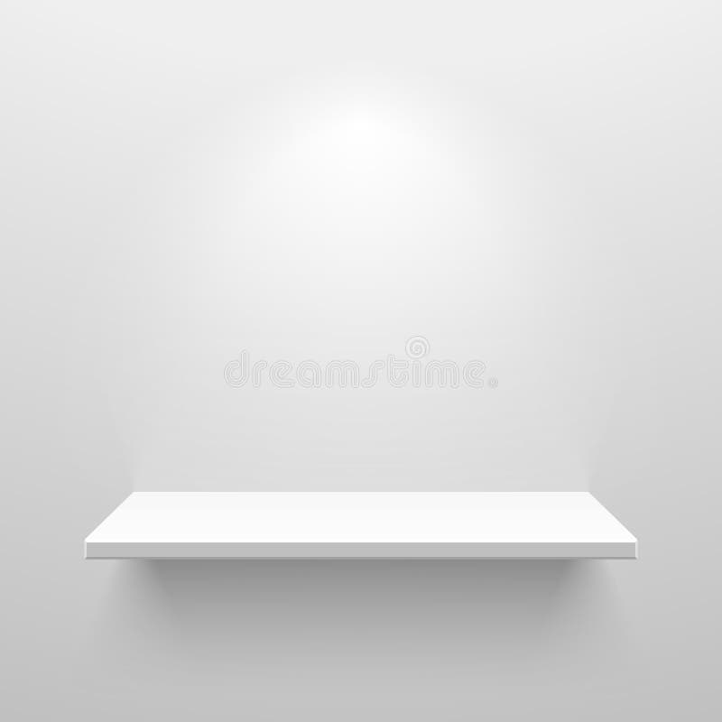 White shelf stock vector. Illustration of detail, shelf - 35942492