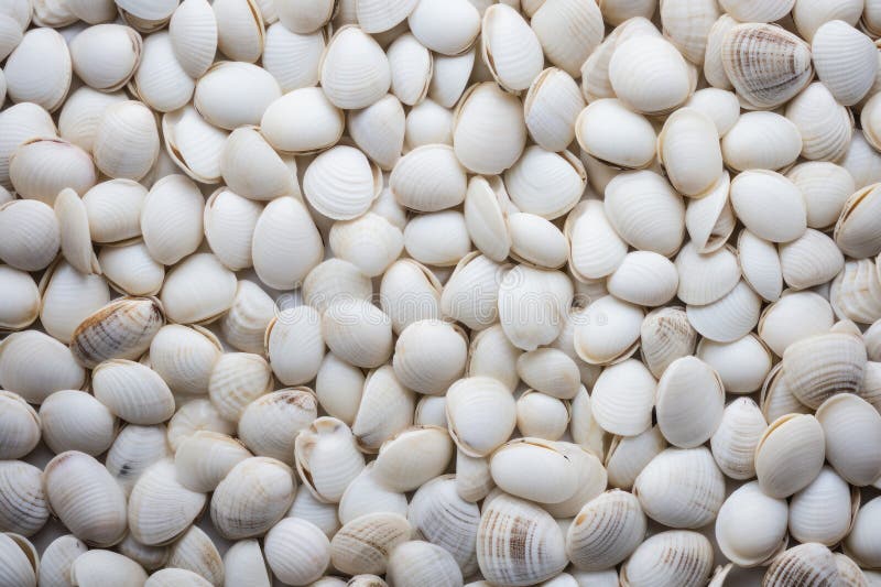 White Shellfish Background. Generate Ai Stock Illustration ...