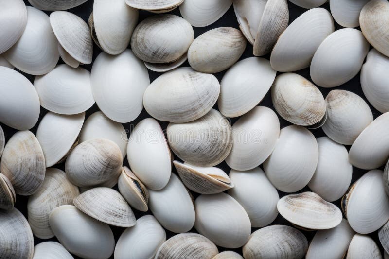 White Shellfish Pattern. Generate Ai Stock Illustration - Illustration ...