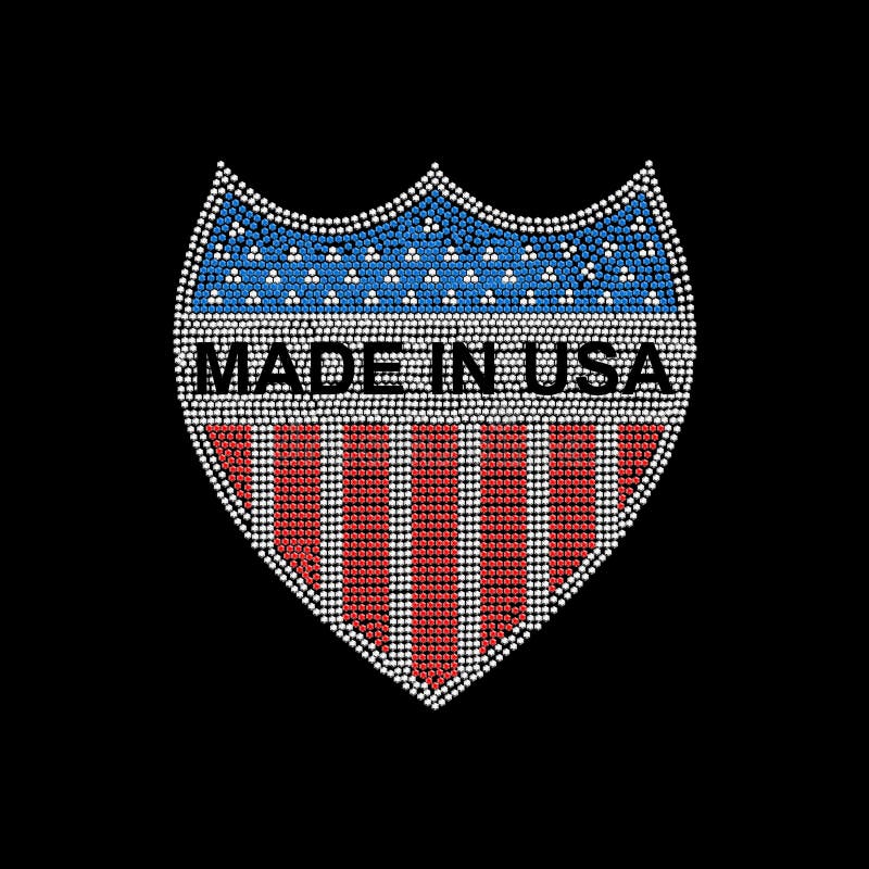 USA dimond shield stock vector. Illustration of element - 121260098