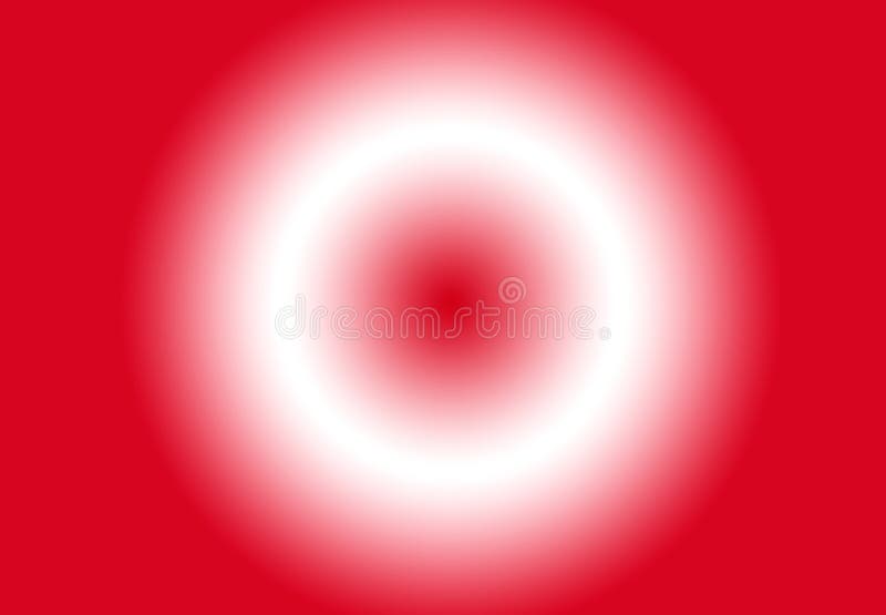 White Shining Circle on Red Background Stock Illustration ...