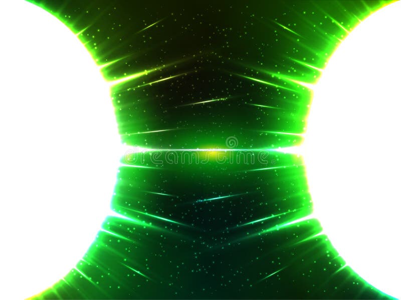 Green shining cosmic light stock vector. Illustration of astronomy ...