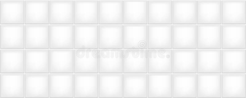 White Shiny Ceramic Wall and Floor Tile Stock Vector - Illustration of ...