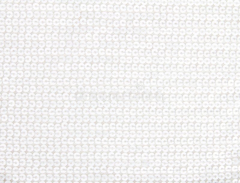 White Shiny Sequin Textile Background. Stock Image - Image of pattern ...