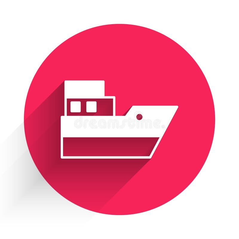 White Ship Line Path of Ship Sea Route with Start Point GPS and Black ...