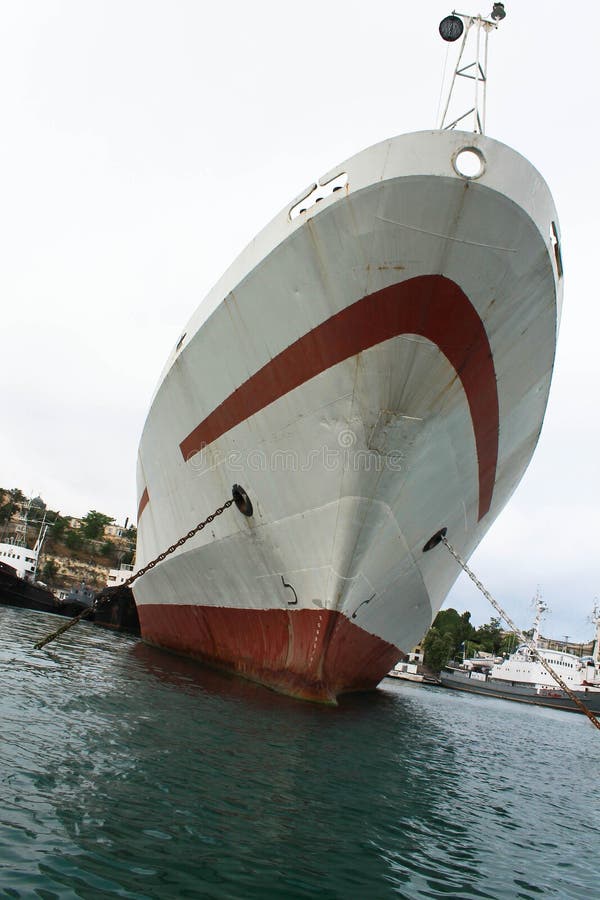 White boat with red stripe stock photo. Image of line - 95875006