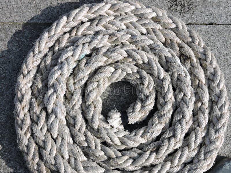 White ship rope stock image. Image of background, fiber - 84000413