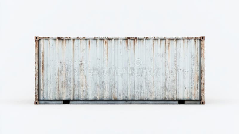 White Shipping Container Set Against Backdrop Stock Photos - Free ...