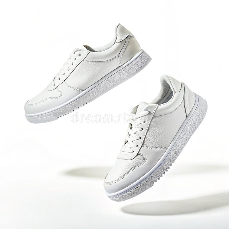 White Shoes Floating in Air Stock Illustration - Illustration of ...