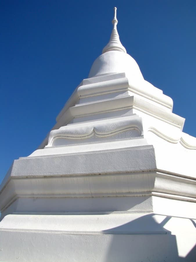 White Shrine in Thailand stock photo. Image of pagoda - 25449594