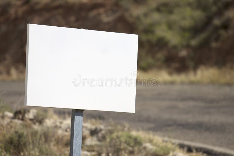 White sign stock photo. Image of custom, exterior, bill - 15960986