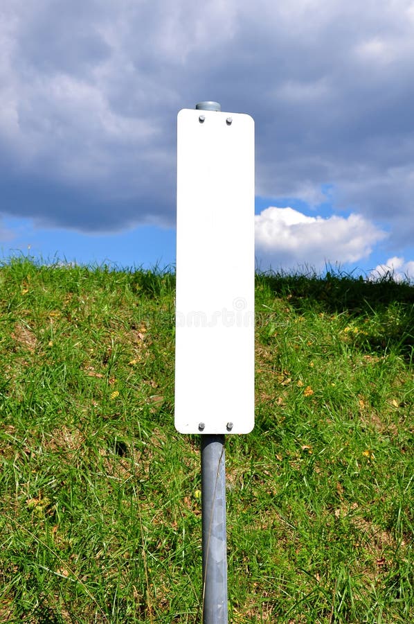 White sign stock image. Image of blank, space, white - 17581777