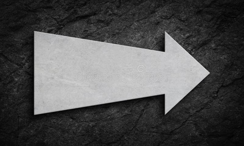 Sign Arrow Shape Stone Dark Rock Wall Stock Photos - Free & Royalty ...