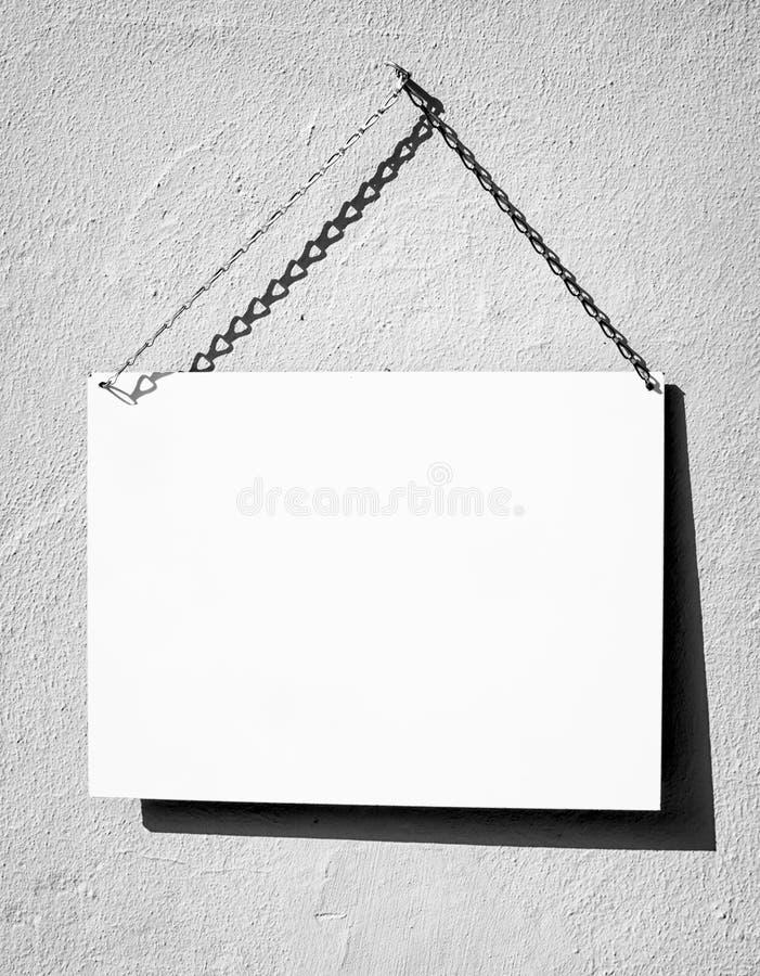 White sign stock image. Image of marketing, business - 35193587