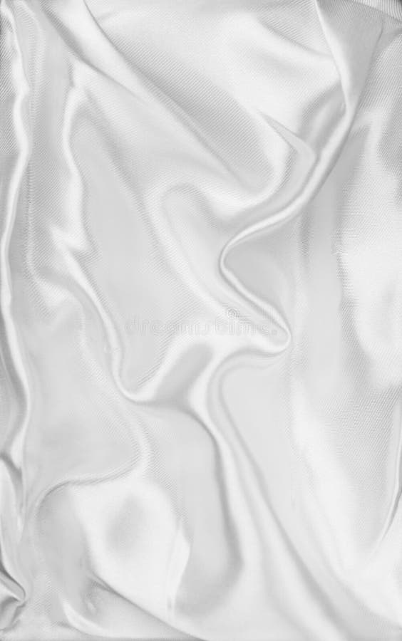 White Silk Satin Cloth Pieces are Gracefully Floating and Undulating in ...