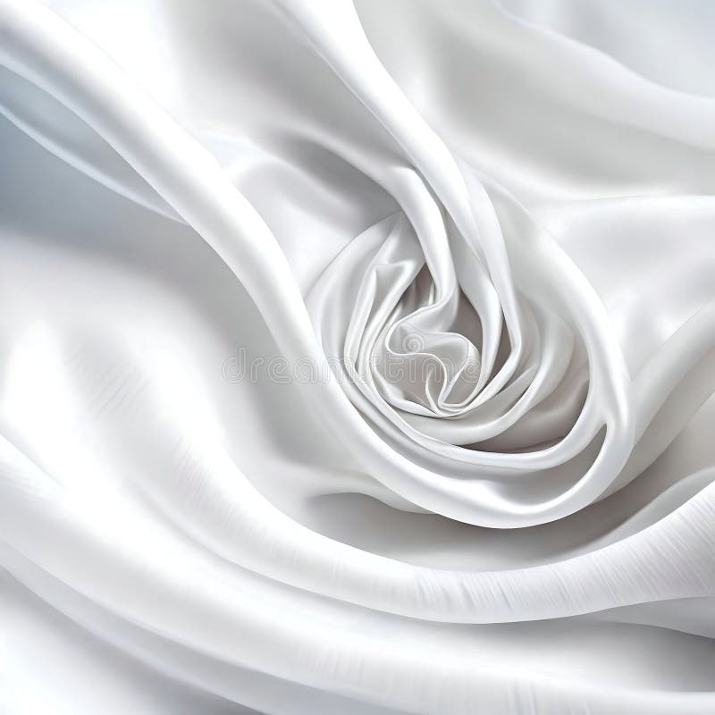 White Silk Cloth - Ai Generated Image Stock Illustration - Illustration ...