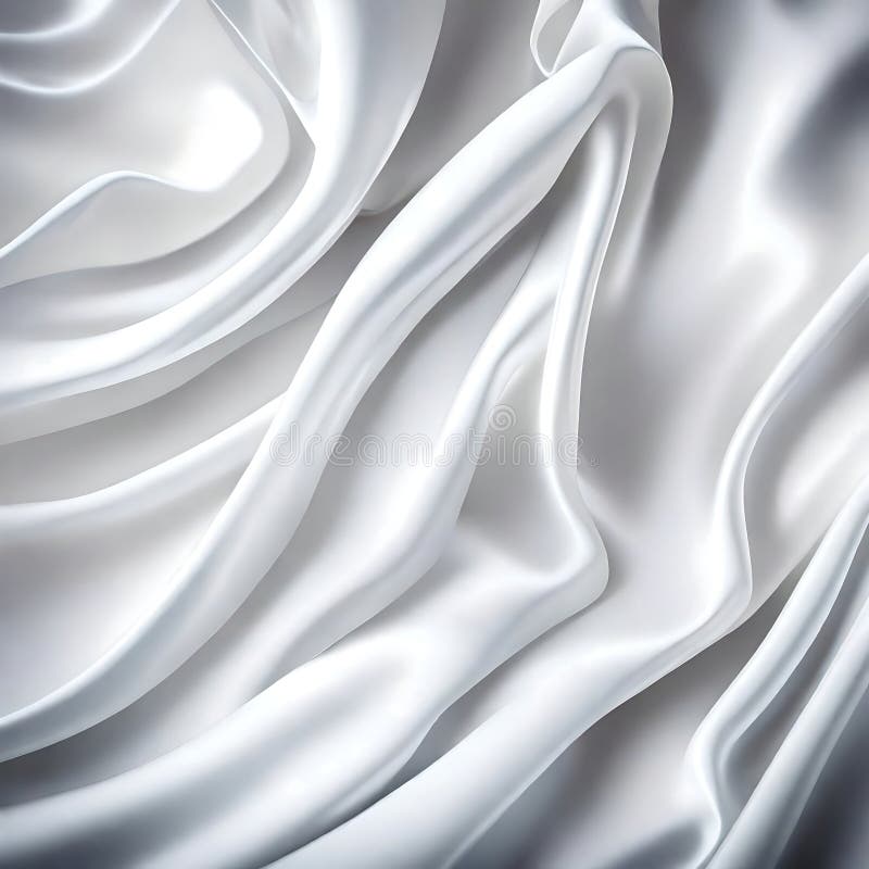 White Silk Cloth - Ai Generated Image Stock Photo - Image of silk ...