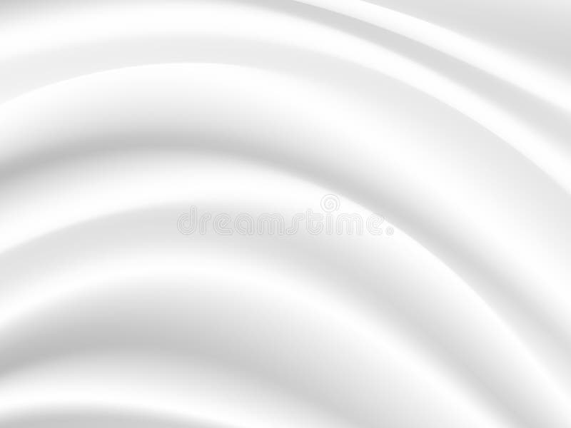 White Silk Cloth Fabric Wave Overlapping with Light and Shadow. White ...