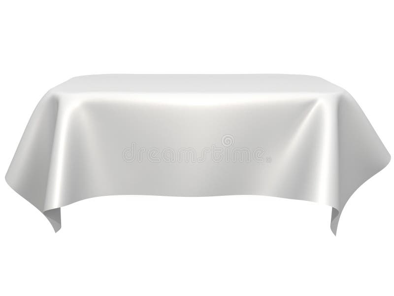 White Silk Satin Cloth. Design Element Stock Illustration ...