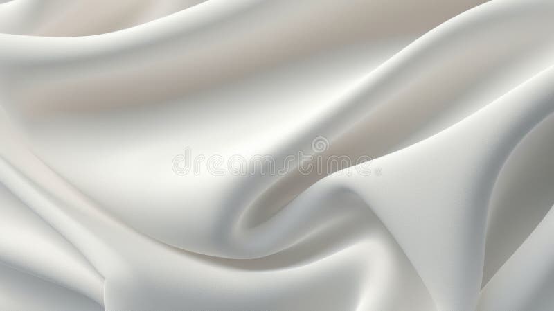 White Silk Fabric Close-up. Generative Ai Stock Photo - Image of ...