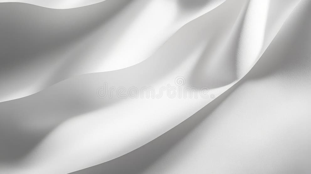 White Silk Fabric Drape Texture Background Stock Illustration ...