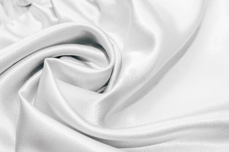 White Silk Fabric Texture, Satin Fashion Background for Content. Stock ...