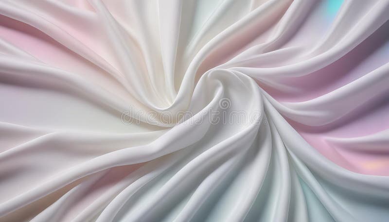 White Silk Fabric. a Very Lightweight Viscose Fabric with Rich Drapery ...