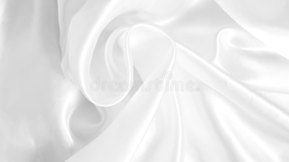 White Silk with Subtle Folds, Creating a Soft and Clean Background ...