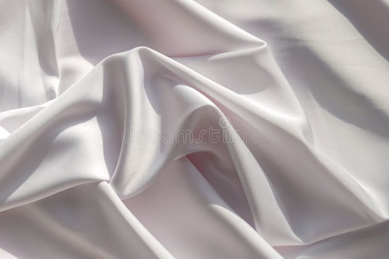 White Silk Texture with Waves Stock Image - Image of bridal, fabric ...