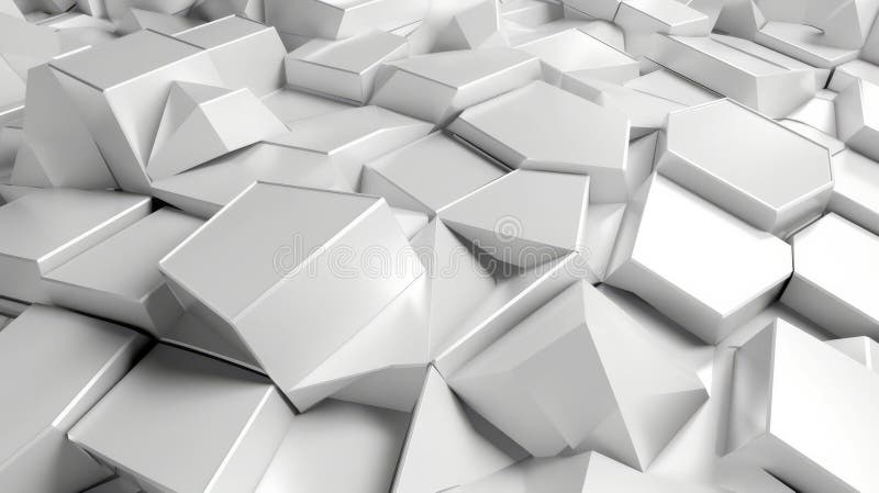 White Silver Geometric Universal Background. Generative AI Stock ...