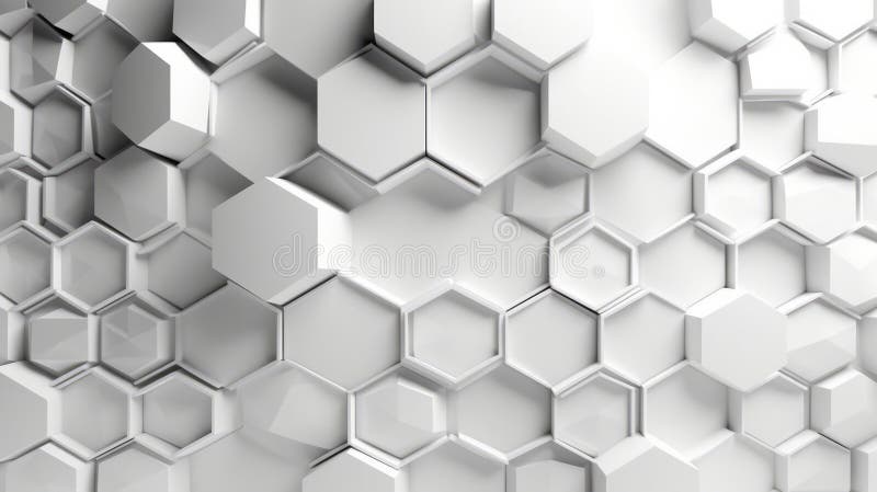 White Silver Geometric Universal Background. Generative AI Stock ...