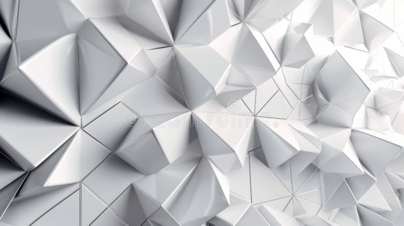 White Silver Geometric Universal Background. Generative AI Stock ...
