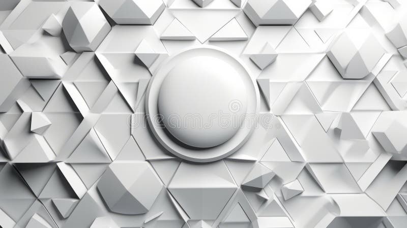 White Silver Geometric Universal Background. Generative AI Stock ...