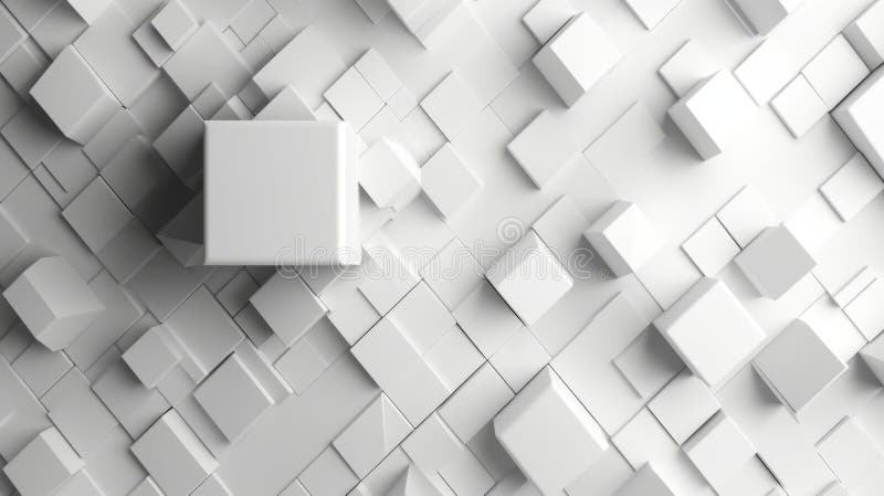 White Silver Geometric Universal Background. Generative AI Stock ...