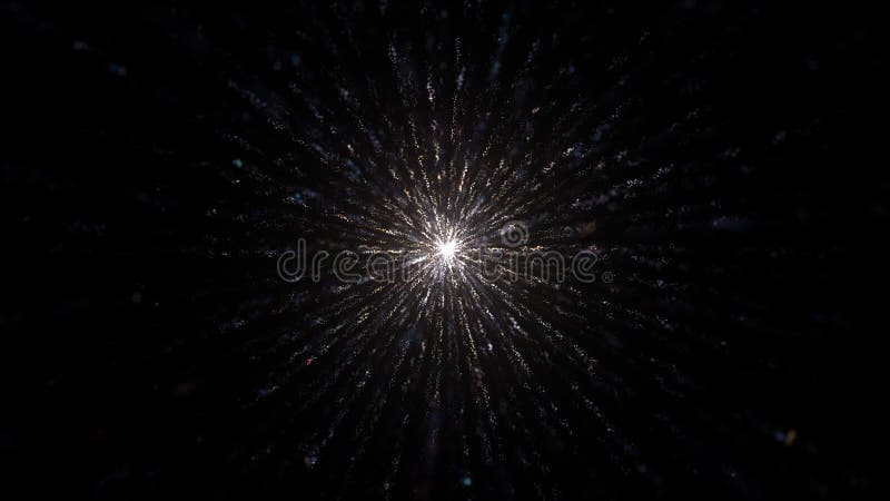 White Silver Glowing Light Sparkling Magical Dust Particles in Star ...