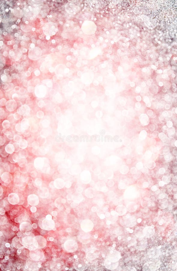 White Silver and Red Abstract Bokeh Lights. Defocused Background Stock ...