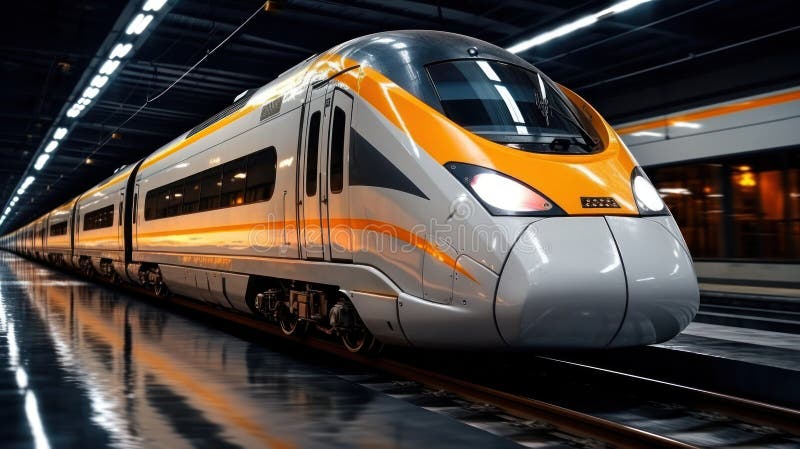 White and Silver Train on the Track, Stock Photo - Image of track ...