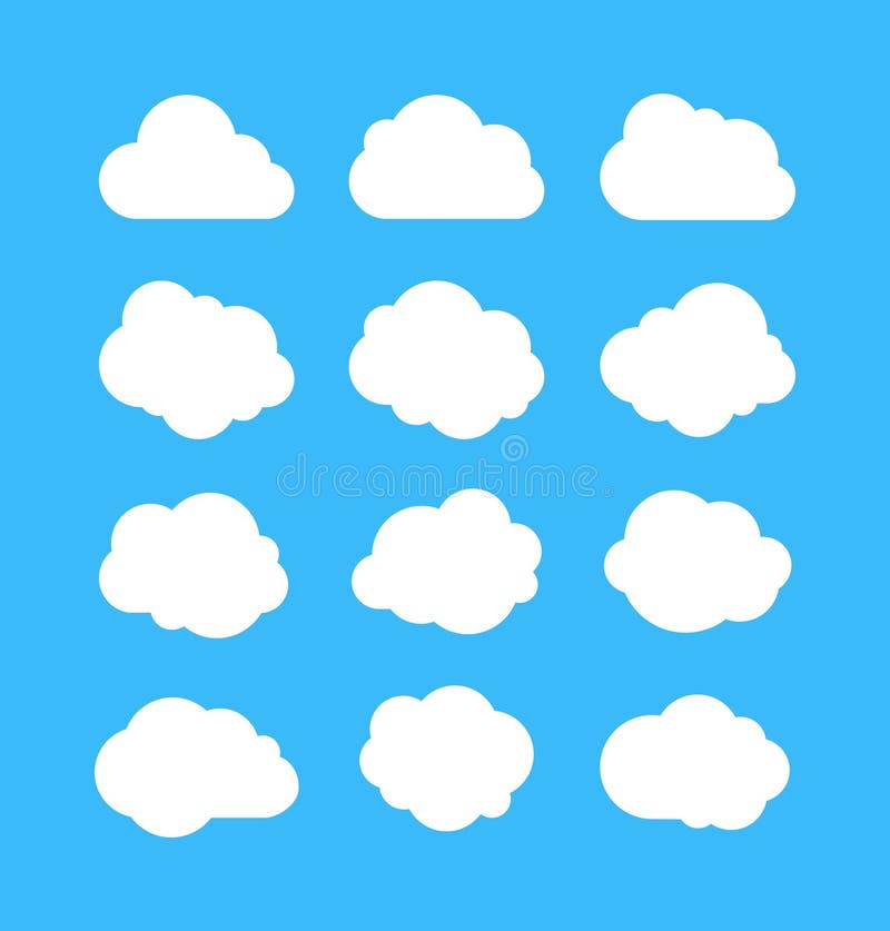 Clipart Cloud Shapes
