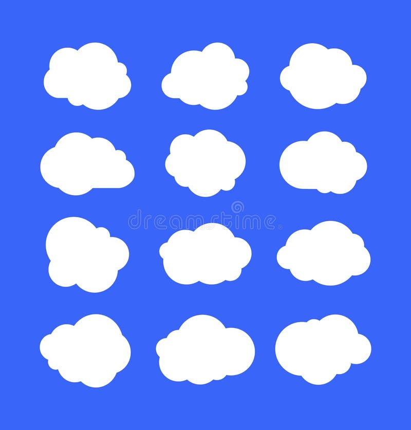 Clouds Thinking Background stock vector. Illustration of brainstorm ...
