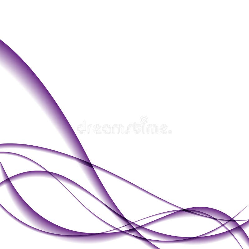 White Simple Template with Purple Waves Stock Vector - Illustration of ...