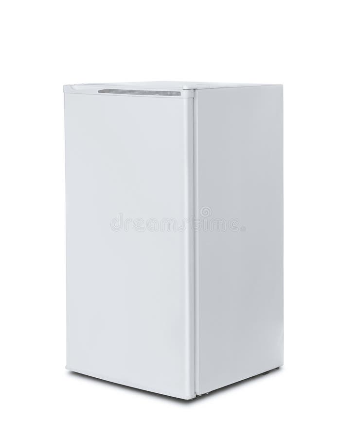 White Single Door Upright Refrigerator Stock Image - Image of freezer ...