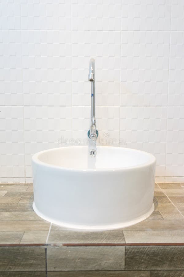 White Sink on Wood Texture Tiles Stock Photo - Image of fluid, steel ...