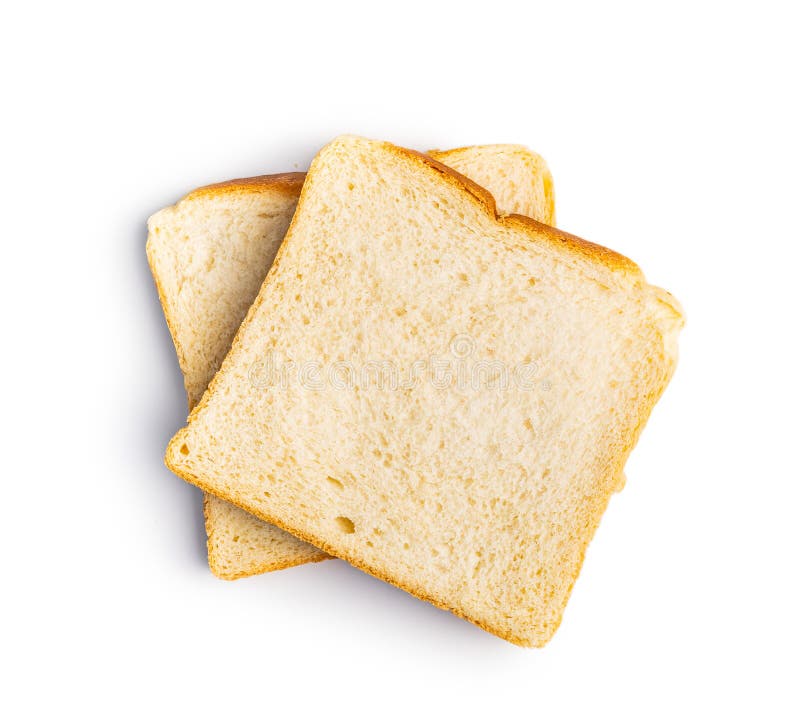 White Sliced Toast Bread Isolated on White Background Stock Photo ...