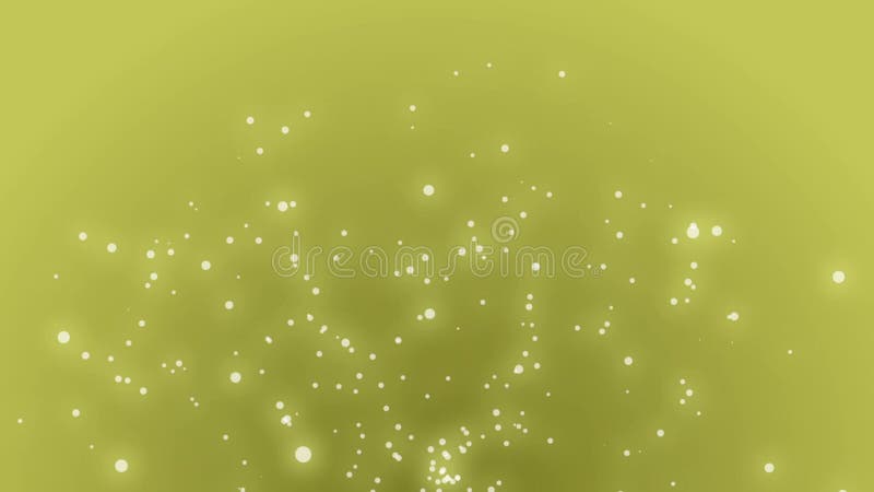 White Small Animated Yellow Particles on the Dark Yellow Background ...