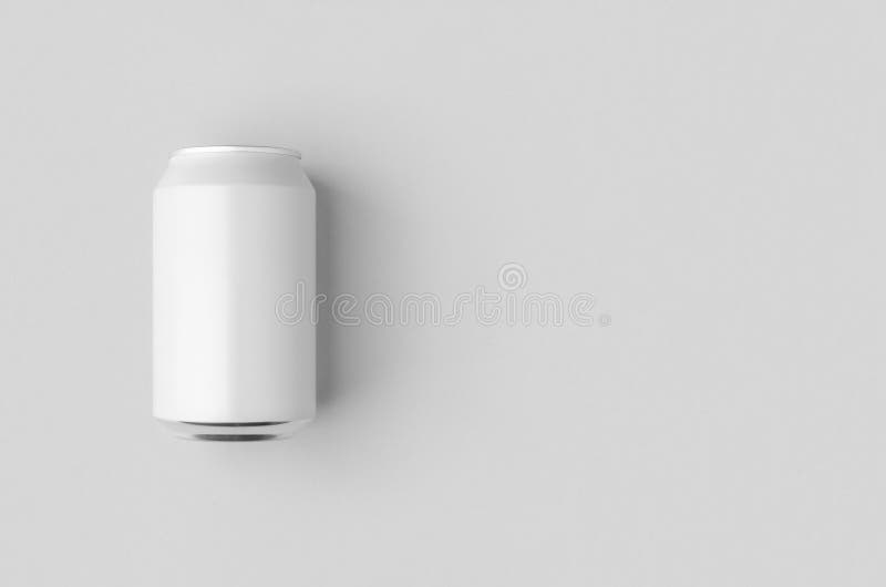White Small Beer or Soda Aluminum Can Mockup Stock Image - Image of ...