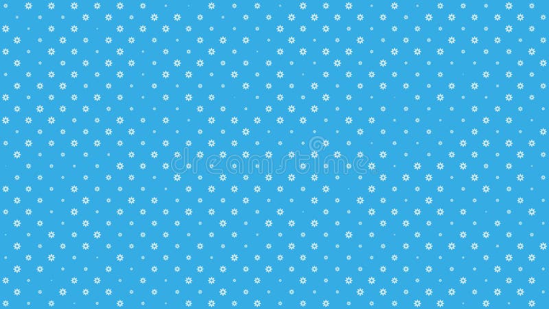 White Octagram Stars on Blue Background are Randomly Changing Size ...