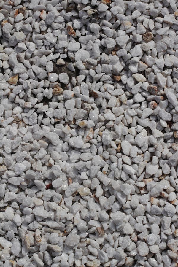 White Small Stones. White Pebbles on the Ground Stock Photo - Image of ...